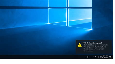 USB Device Not Recognized R Windows