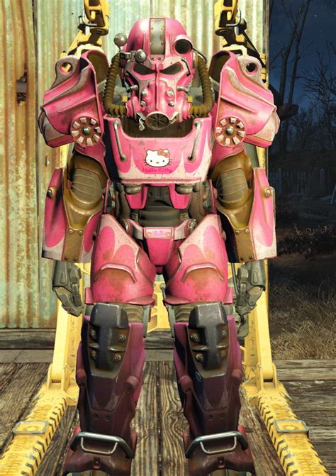 Pink Hello Kitty Power Armor T45 T51 T60 防具・アーマー Fallout4 Mod データベース