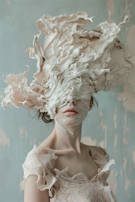 Fine Art Editorial Woman Unraveling In
