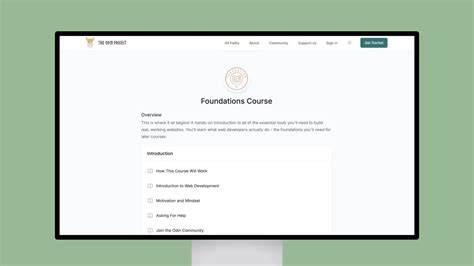 The Odin Project Foundations Course Fountn