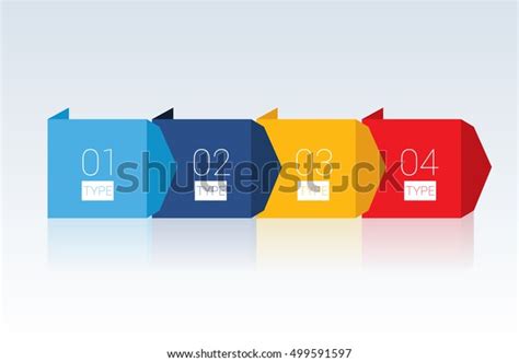 Four Step Chart Template Scheme Tab Stock Vector Royalty Free Shutterstock