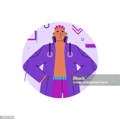 만화 사이버펑크 사람들 벡터 격리 일러스트레이션 사이버네틱 임플란트와 보철물을 가진 미래형 사이버펑크 사람들 건강관리와 의술에 대한 스톡 벡터 아트 및 기타 이미지 Istock