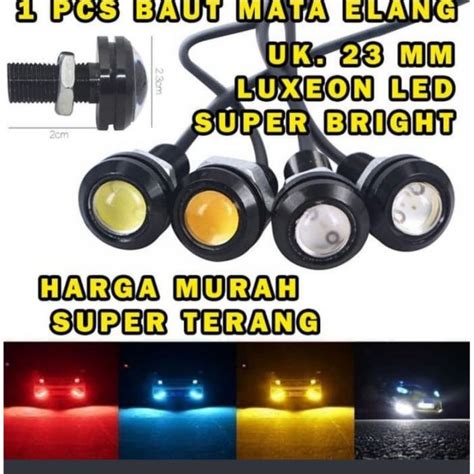 LAMPU LED DRL EAGLE EYE MATA ELANG 23MM HARGA PER PCS Lazada Indonesia