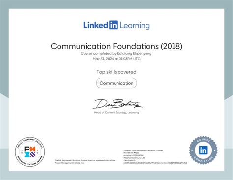 Edidiong Ekpenyong On Linkedin Certificate Of Completion