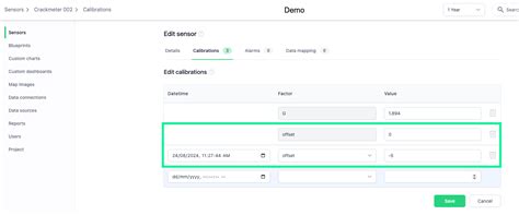 Data Offsets Sensly Documentation