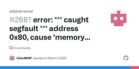 error caught segfault address 0x80 cause memory not mapped