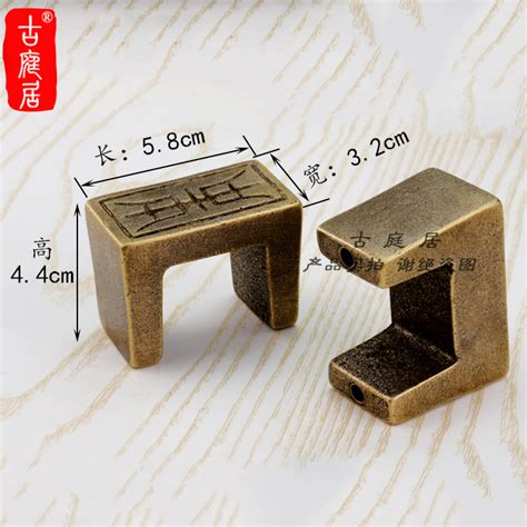 中式黄铜插销大门插锁老式加厚黄铜仿古门栓锁扣门闩复古门扣门拴 虎窝淘