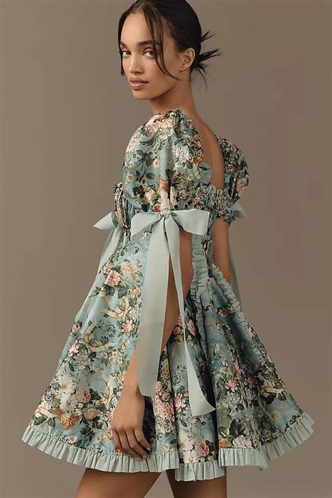 Selkie La Robe Mini Tulum à Nœud Anthropologie