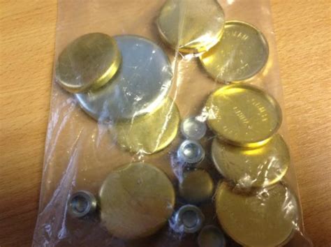 Mustang Spare Parts 64 73 Freeze Plug Set Brass 260 To 351
