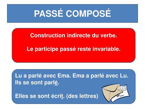 Ppt Accord Du Passé Composé Exceptions Powerpoint Presentation