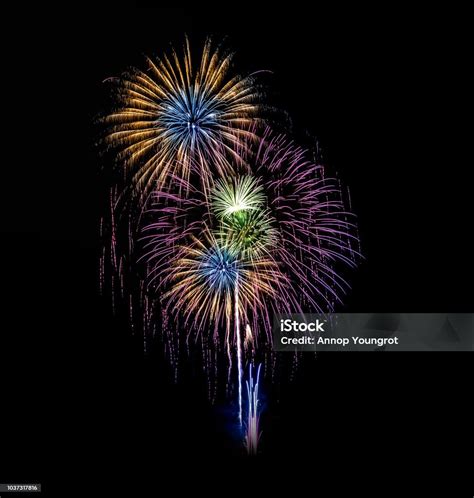 Photo Libre De Droit De Feux Dartifice Sur Fond Noir Feux Dartifice Des