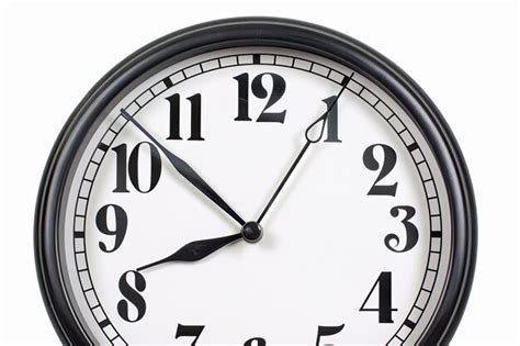 A Close Up Image Showing A Clock With The Hands Pointing To And