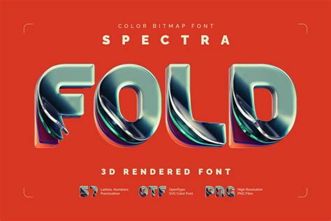 Spectra Fold Color Bitmap Font