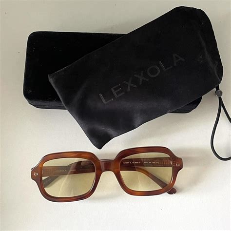 Lexxola Jordy Glasses In Tort Yellow Colour Way Depop