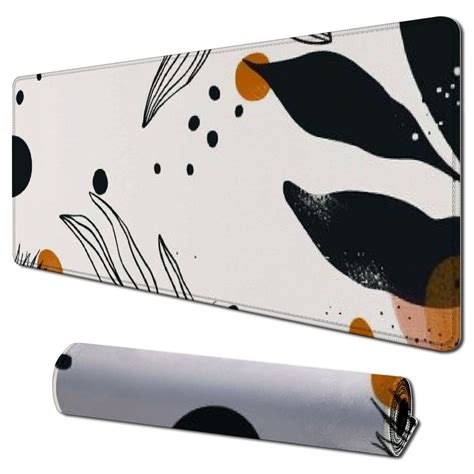 Desk Mat Abstract Leaves Extended Gaming Mouse Pad Large Big Mouse