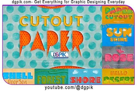 Paper Cutout Text Effects Dgpik