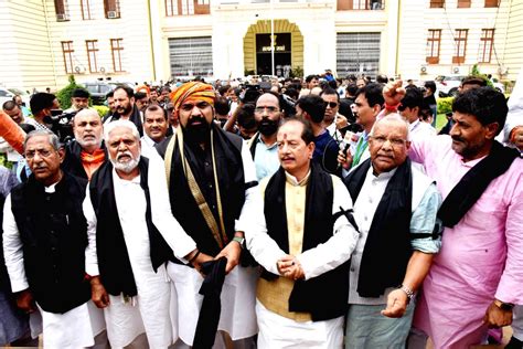 Bjp Mlas Wear Black Scarves To Protest Against Police Action On Party
