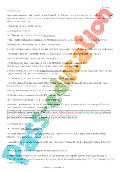 Comment Distinguer Les Homophones Fiches Cesses Fiche De