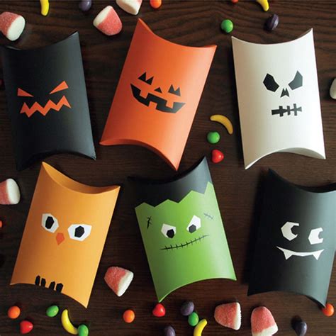 Floleo Halloween Goody Pillow Box For Present Card Giving Halloween