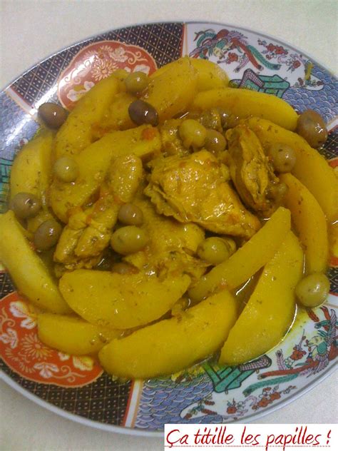 Ça Titille Les Papilles Tajine De Poulet Aux Pommes De Terre