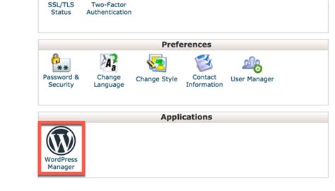 How To Use The CPanel WordPress Manager