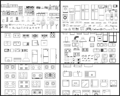 All Kinds Of Kitchen Cad Blocks