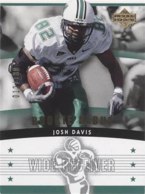 2005 Upper Deck Rookie Debut Gold 100 189 Josh Davis 100 Rc For
