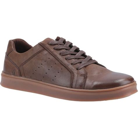 Mens Mason Coffee Leather Lace Up Trainers Mens From Marshall Shoes Uk
