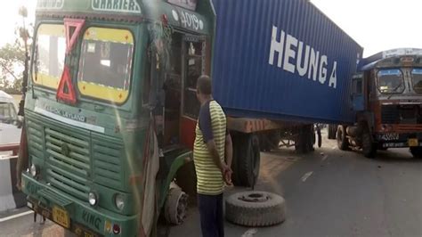 Delhi Traffic Police Issues Advisory After Two Trailers Collide On