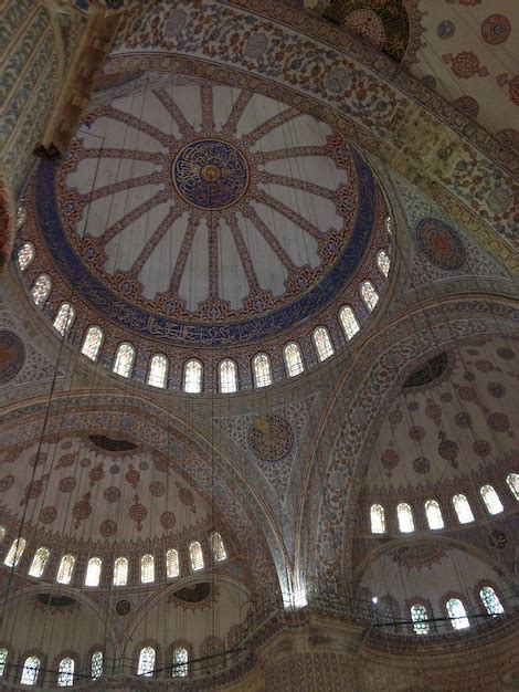 Premium Photo Low Angle View Of Ceiling Hagia Sophia