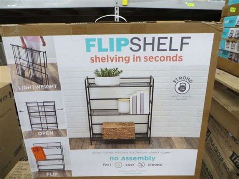 Flip Shelf Shelving In Seconds 30 5x26 75x12 Lambrecht Auction Inc