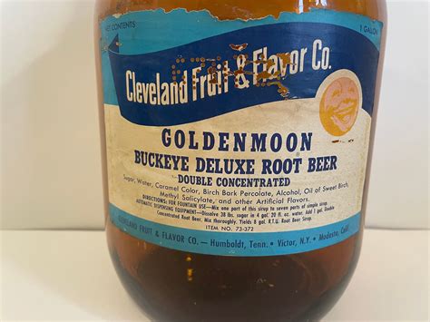 1960s One Gallon Amber Glass Root Beer Concentrate Bottle Etsy