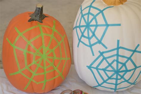 No Carve Spider Web Pumpkins Make And Takes