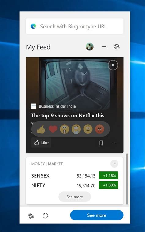微软也学某些套皮浏览器搞起了弹窗资讯模块 幸好用户可以彻底关闭 蓝点网