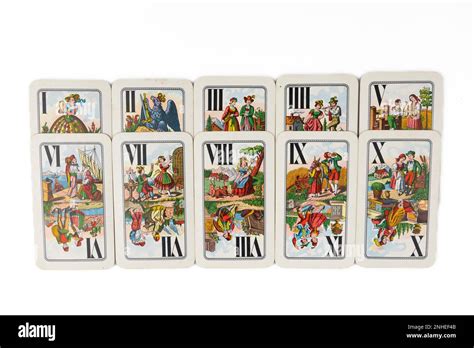 Playing Cards Tarot Cards Roman Numerals One To Ten White
