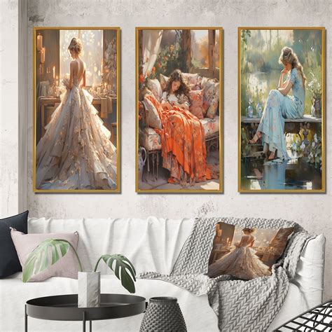 Designart Dreamy And Elegant Impressionistic Portrait Of A Woman Iii