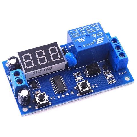 Dc 12v Infinite Cycle Delay Timing Timer Relay Onoff Switch Loop Module With Led Display