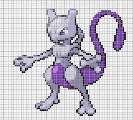 50 idées de dessins pixel art Pokémon à colorier
