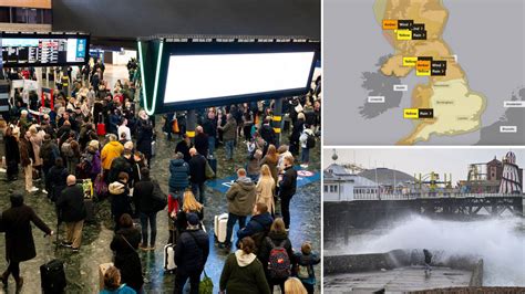 Storm Isha Met Office Extends Rare Amber Warning For Wind Across Most