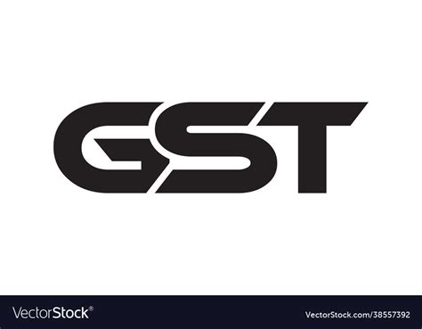 Gst Logo Design Template Royalty Free Vector Image