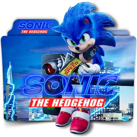 Sonic The Hedgehog Movie Folder Icon V3 En By Zenoasis On Deviantart