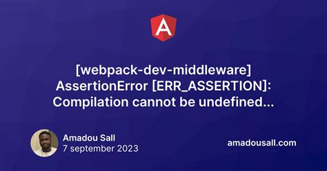 Storybook Angular Webpack Dev Middleware Assertionerror Err