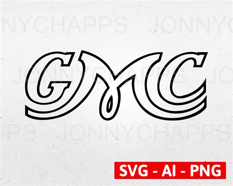 Vintage Gmc Logo Old General Motors Logo Digital Vector Ai Etsy