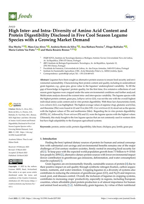 Pdf High Inter And Intra Diversity Of Amino Acid Content And