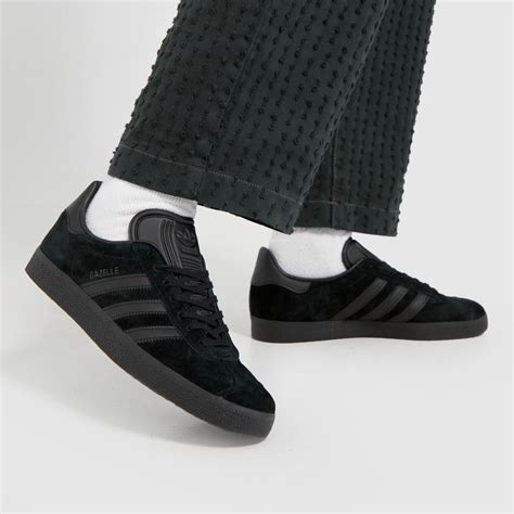 Mens All Black Adidas Gazelle Clearance