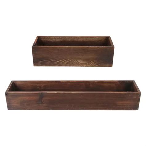 BOÎTE À FLEURS rustique en bois conteneur de plantes pour cour ferme balcon EUR