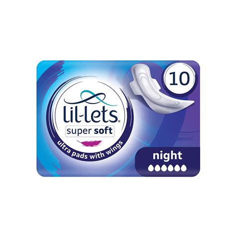 Buy Lil Lets Super Soft Ultra Sanitary Pads Night With Wings 1 Pack Of