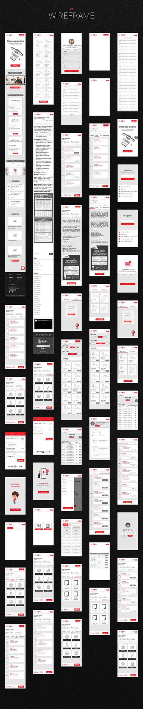 Web Based E Learning Platform Mobile View Uxui Behance