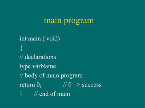 Ppt Basic Program Elements In C Syntax Input Output And Types