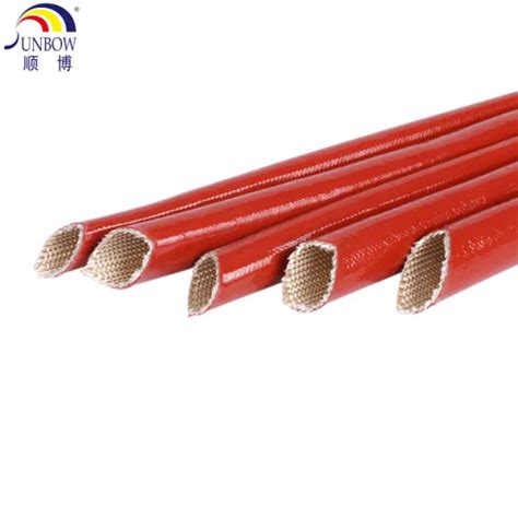 4 0kv White Flexible Fiberglass Sleeving Coated Silicone Resin Self